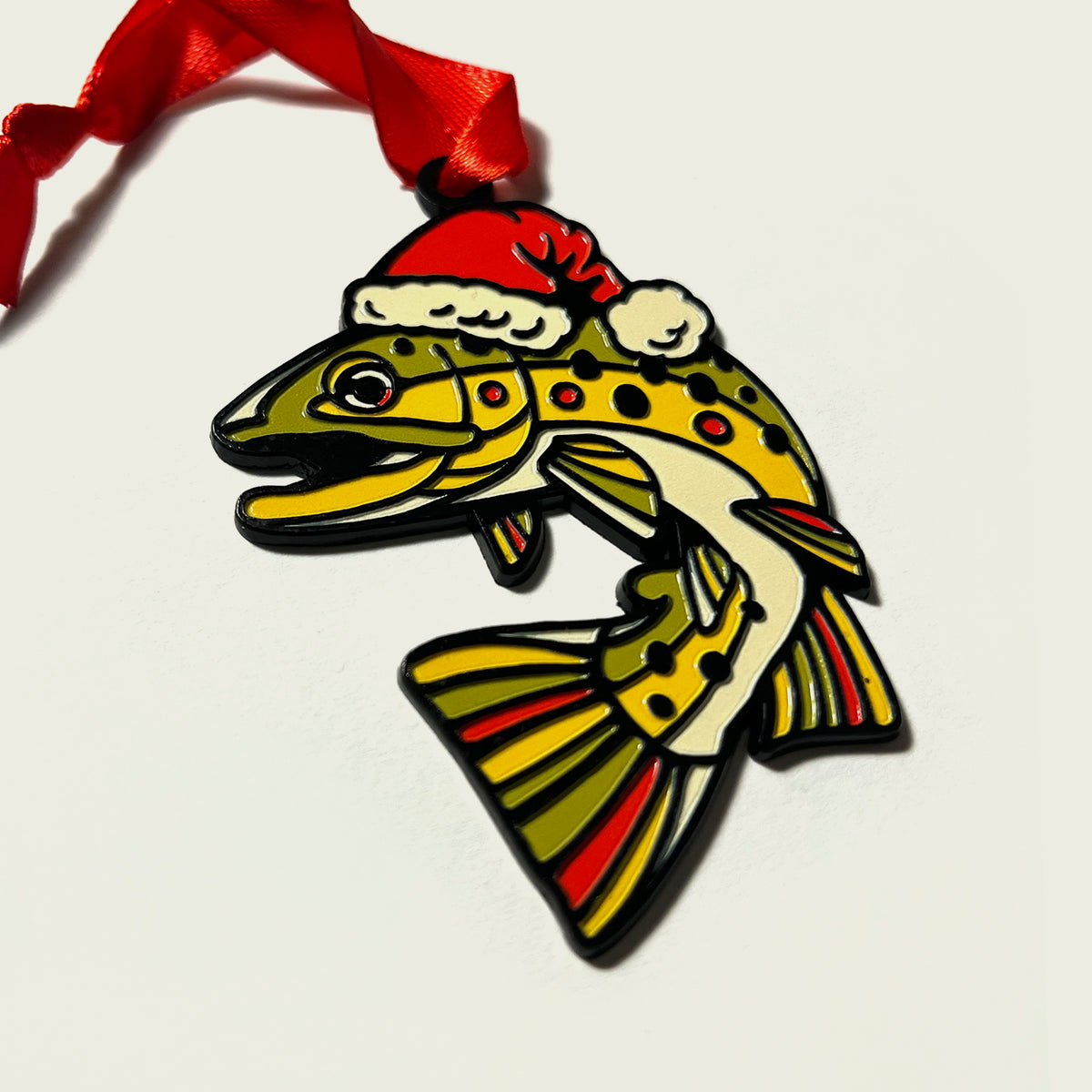 Brown Trout Enamel Ornament – Lakes Rivers Streams Brown Trout Enamel Ornament – Lakes Rivers Streams