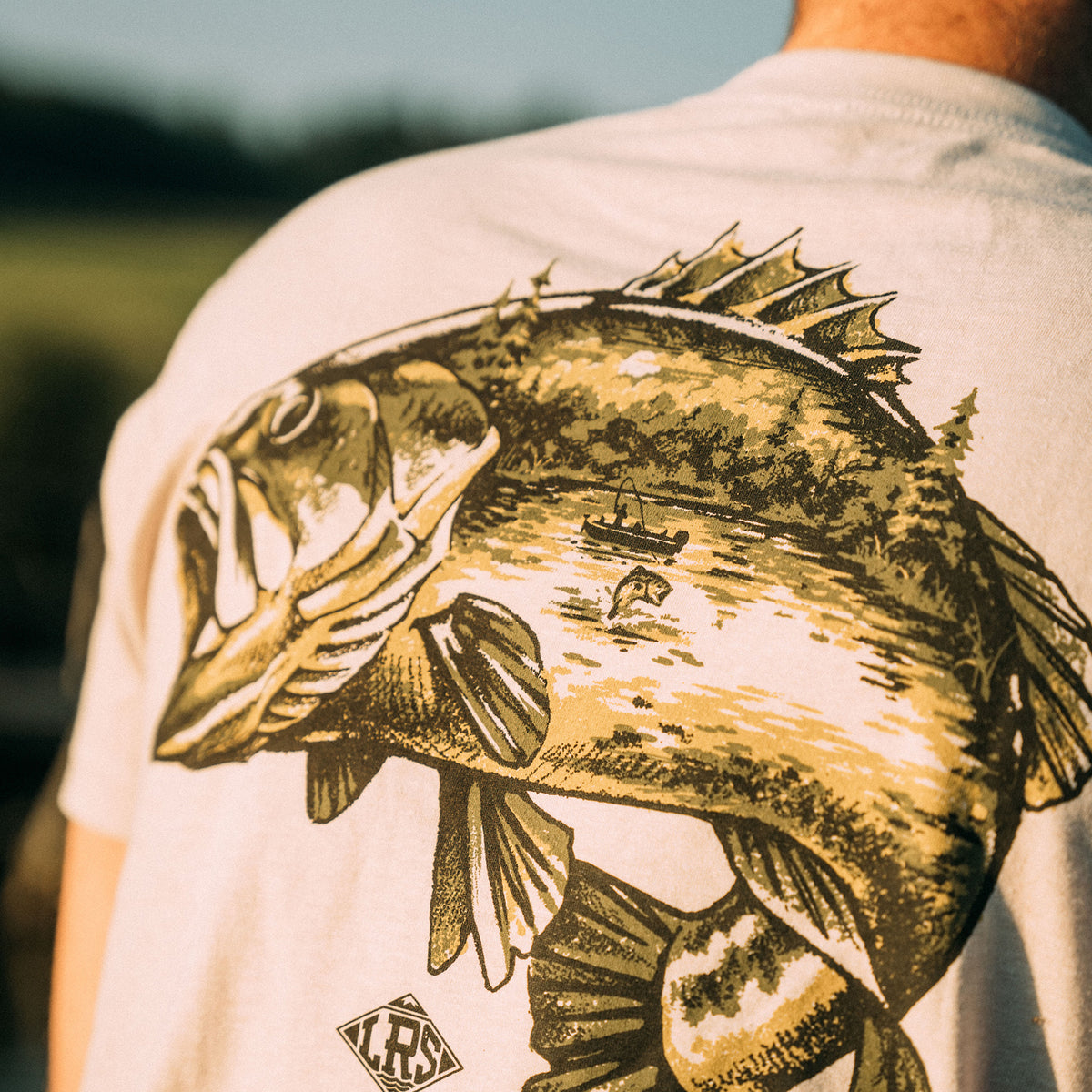 Bassquatch Bass Fishing Tee Shirt | Fishing Art Apparel | Lakes Rivers ...