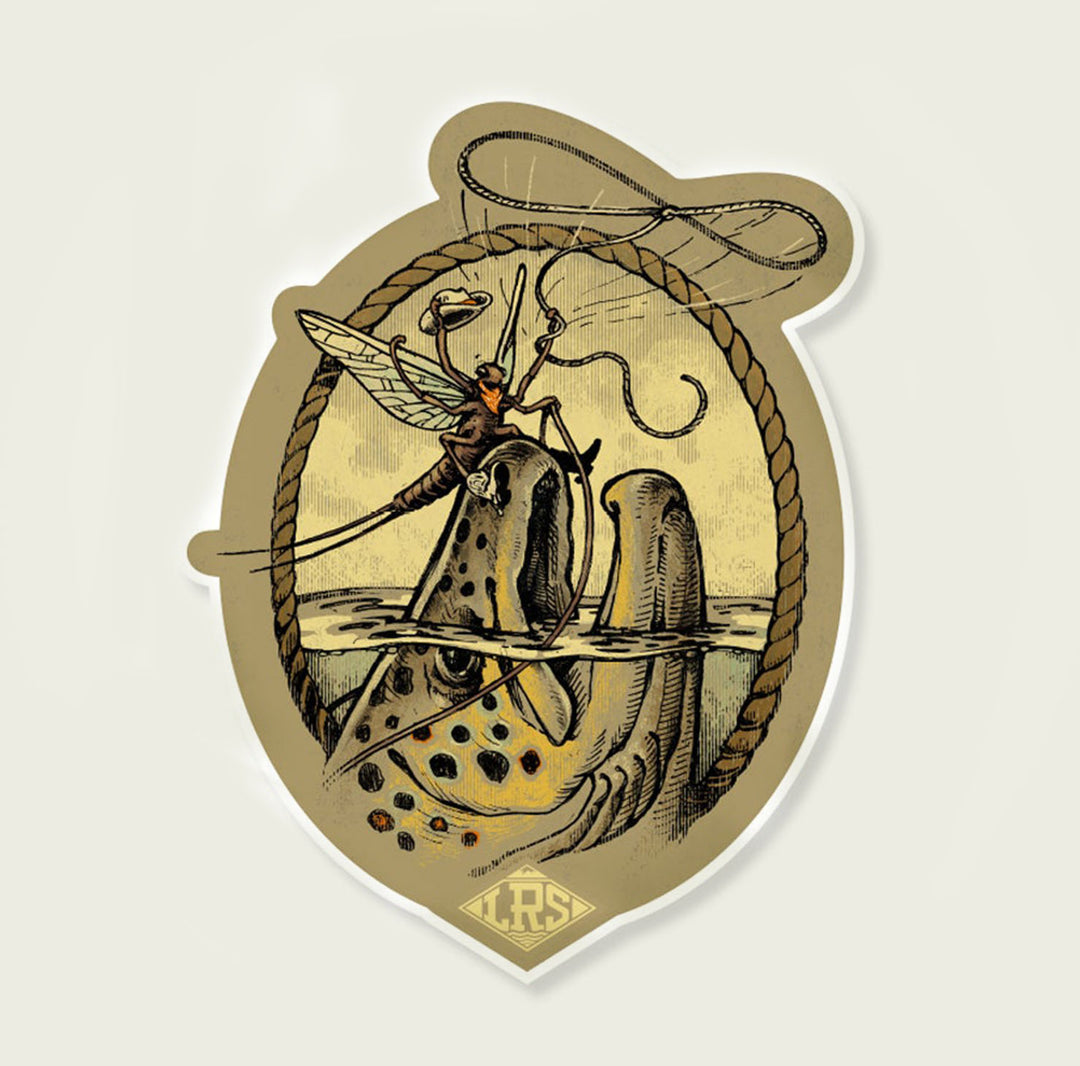 Mayfly Rodeo Decal – Lakes Rivers Streams