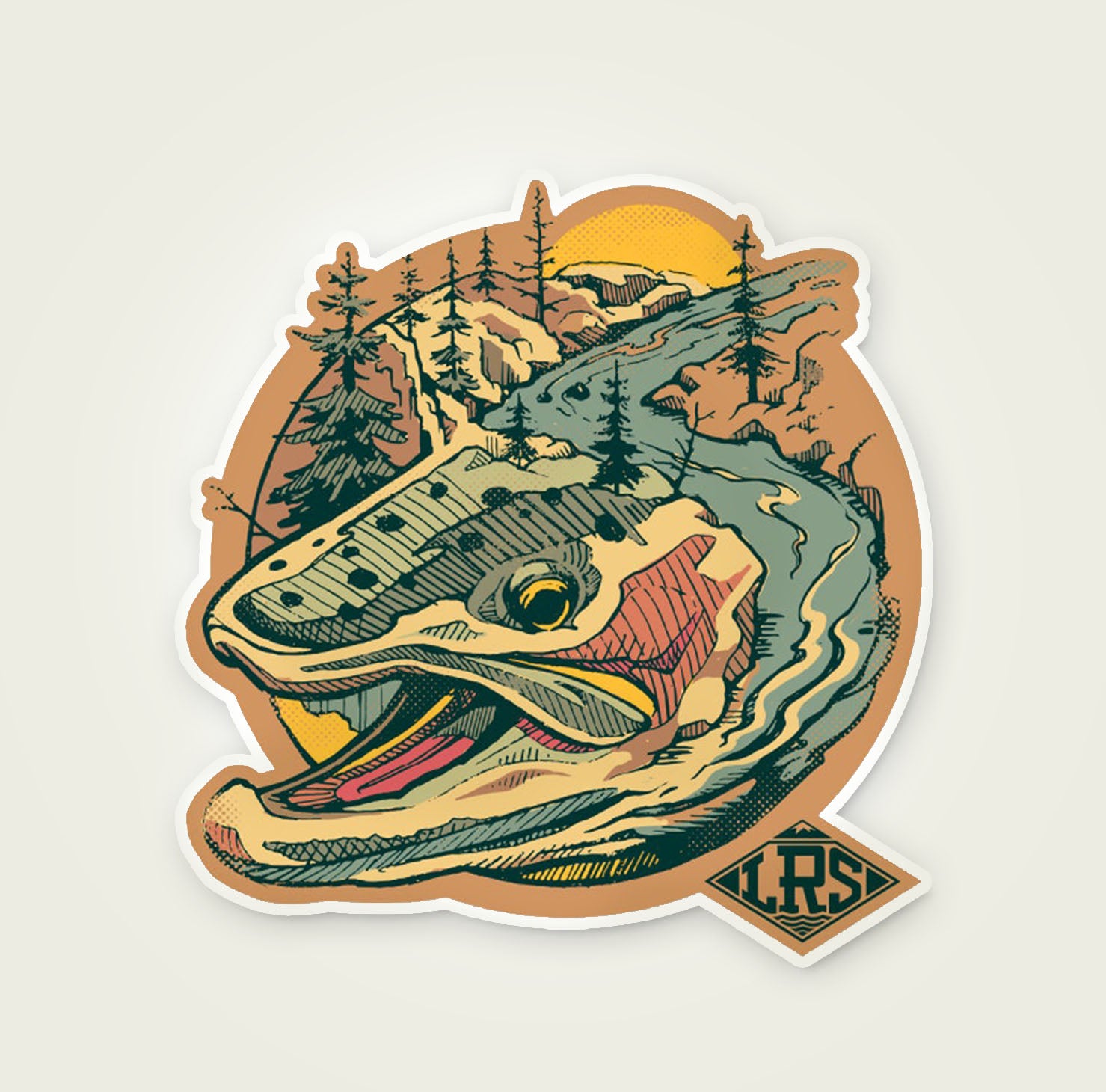 Steelhead Waters Decal – Lakes Rivers Streams